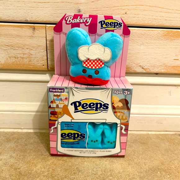 Small Pets | Peeps Blue Marshmallow Bunny Plush | Poshmark